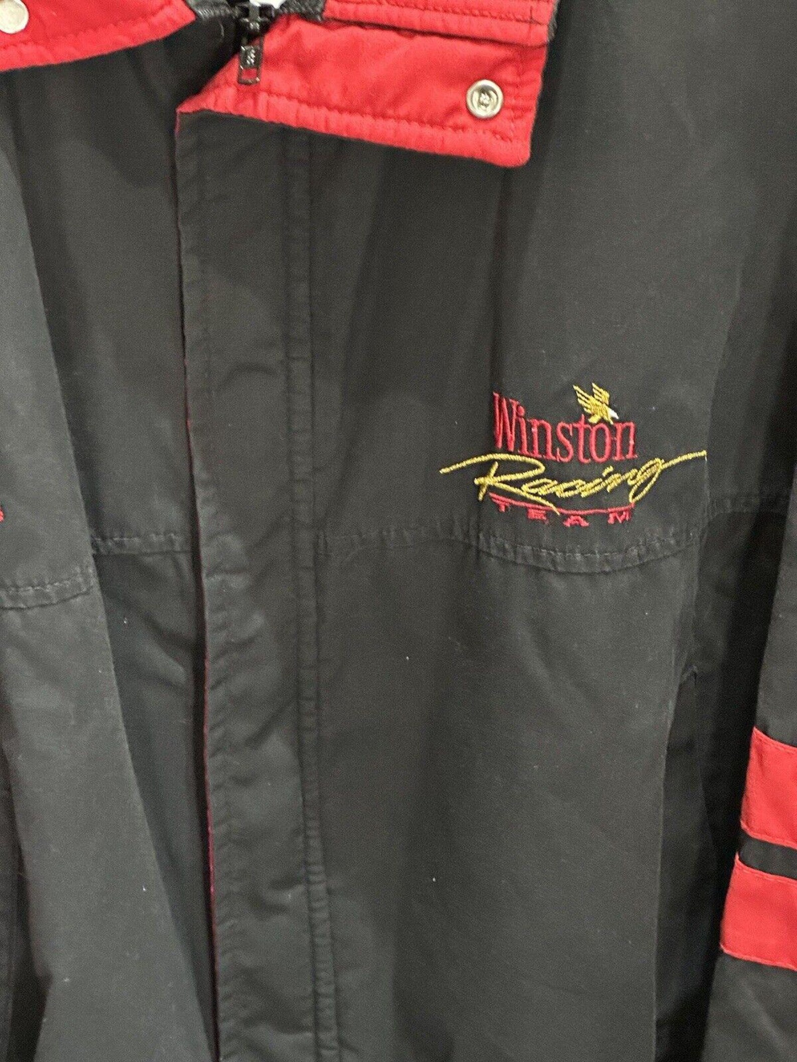 Vintage 90s Swingster Winston Racing Black Full Zip Jacket Size Large ...