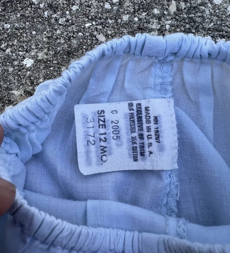 Vintage Baby Blue Lace Trimmed Bloomers Made in USA Size 12mos - Etsy