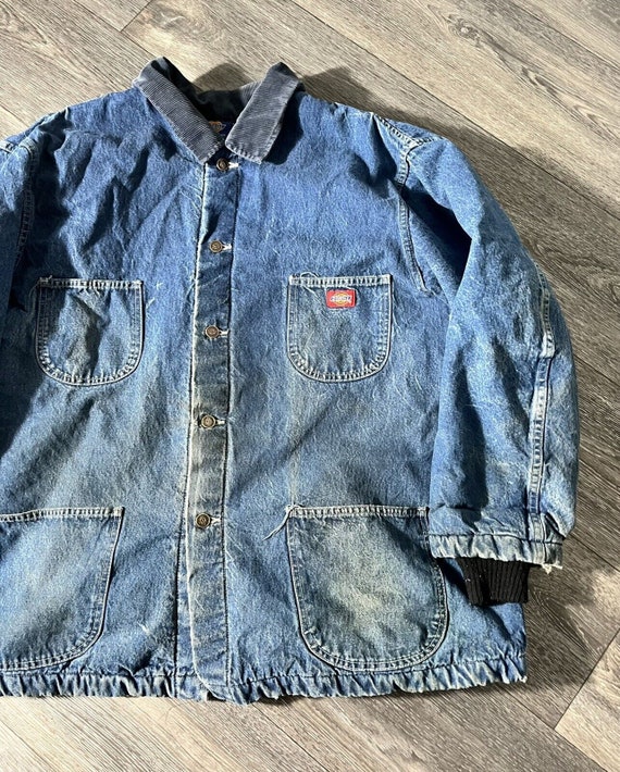 VTG Dickies Denim Chore Blanket Lined Barn Work Jacke… - Gem