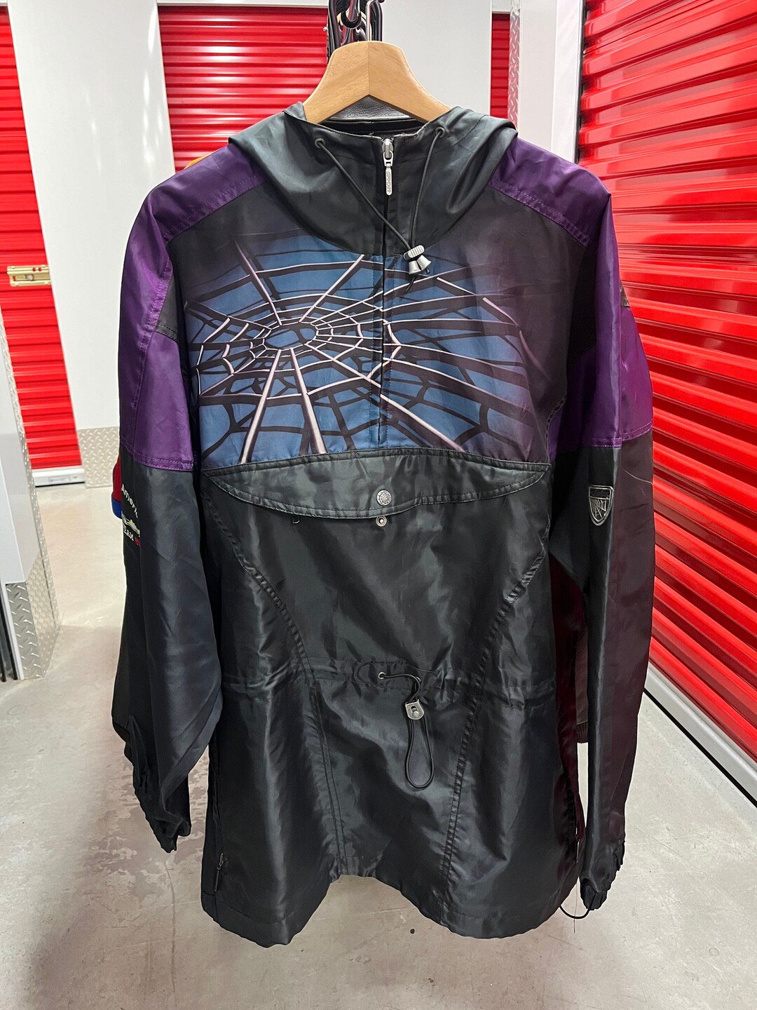 Vintage 90s Spyder Ski Team Spider Web Purple/black Pullover Anorak ...