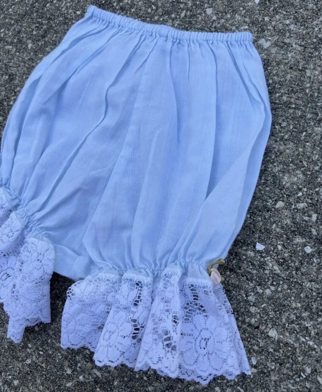 Vintage Baby Blue Lace Trimmed Bloomers Made in USA Size 12mos - Etsy