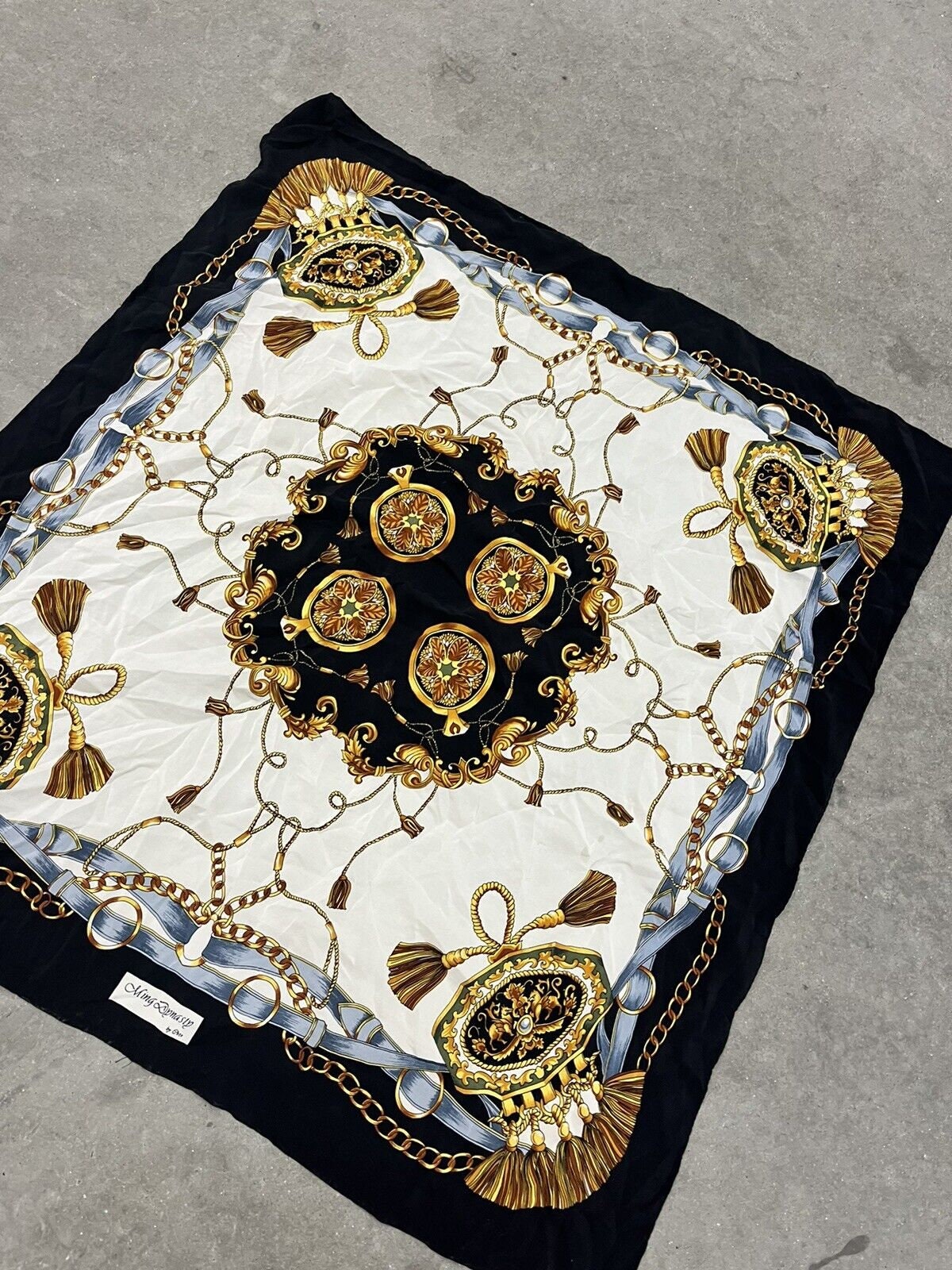 Ming Dynasty by Chen Square Silk Scarf Chinese Ming Dynasty Lux Art ...