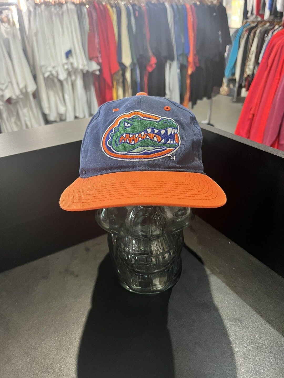 Vintage University of Florida Gators Snapback Block Head Logo Hat Twins ...
