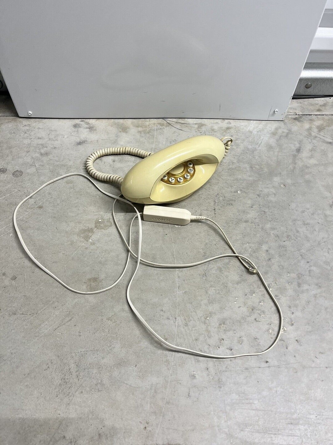 Vintage GENIE PHONE Push Button Telephone ATC Cream Color Oval 1970s - Etsy