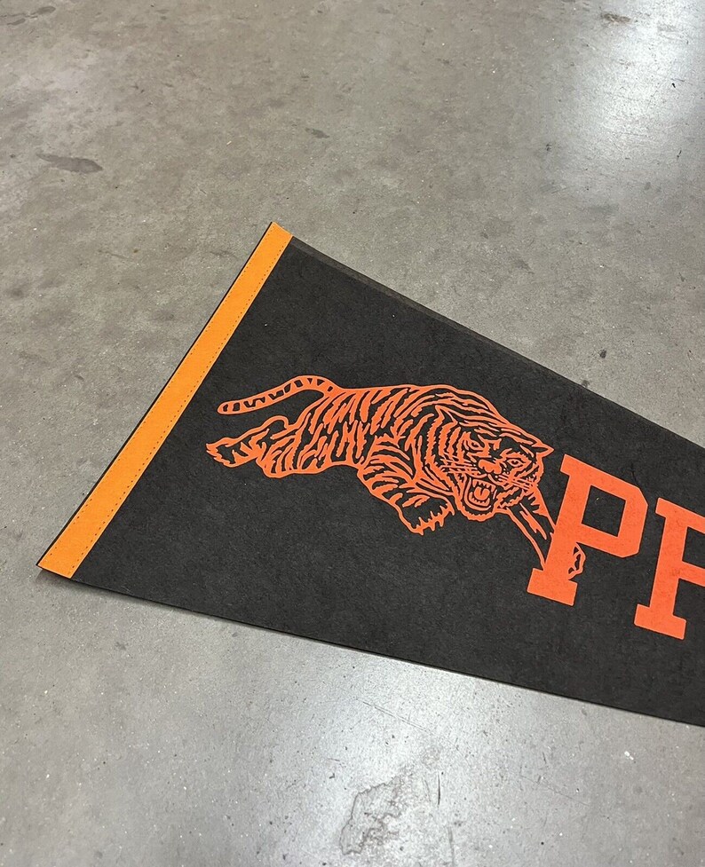 Princeton Tiger Vintage Pennant Princeton University Black - Etsy