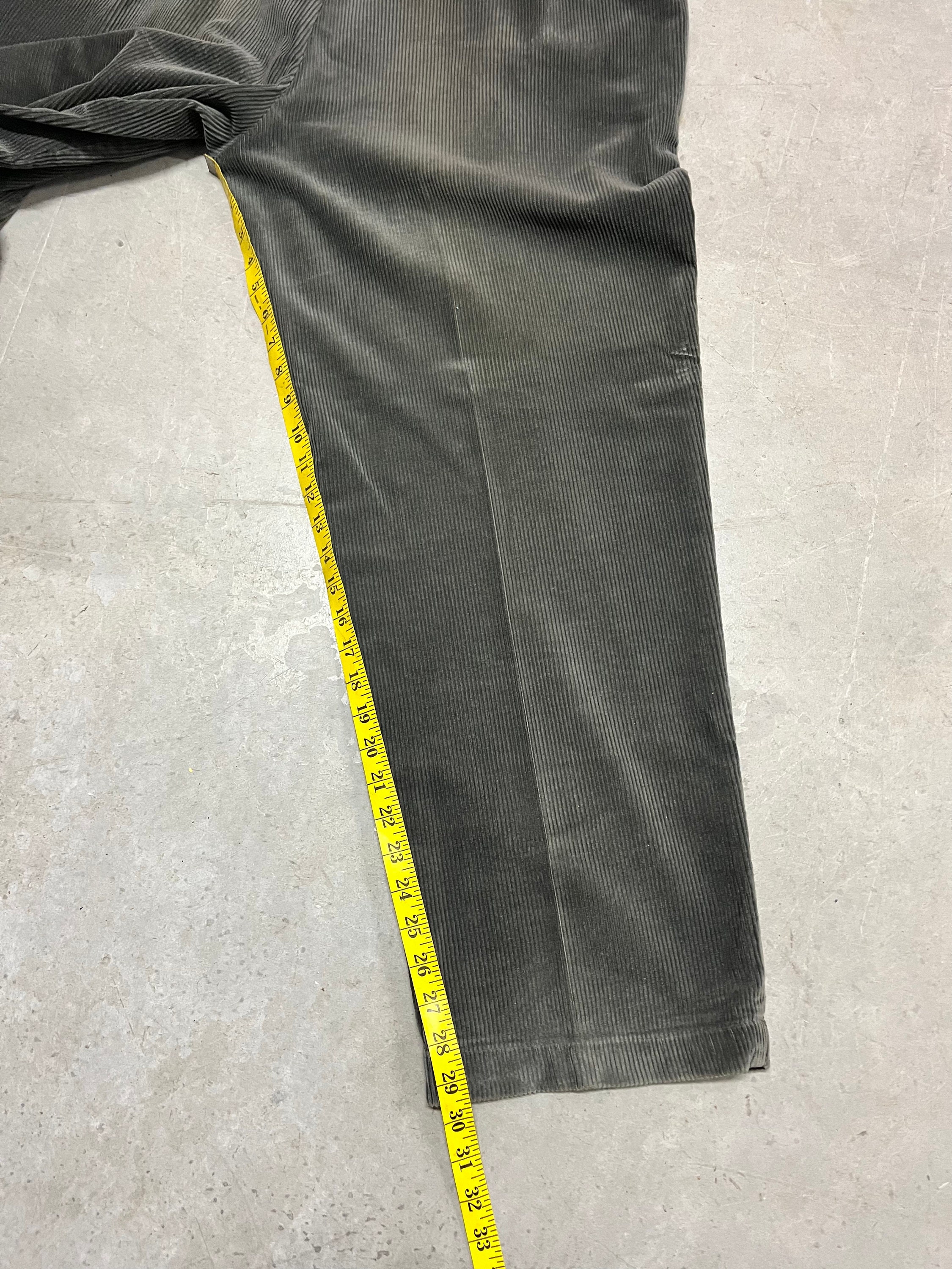 Vintage Polo Ralph Lauren Andrew Pant Gray Pleated Corduroy Pants Size 38x30 - Etsy