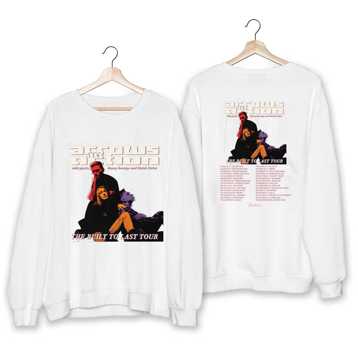 Arrow In Action The Built To Last Tour 2023 Shirt, Arrow In Action Band ...