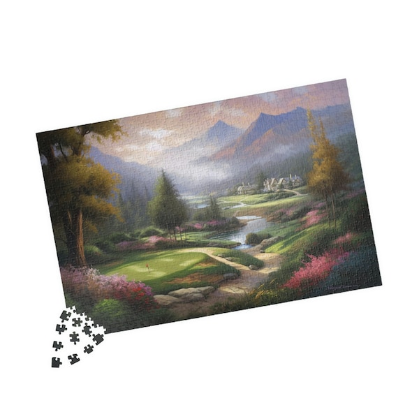 Golf Course Jigsaw Puzzle - Etsy