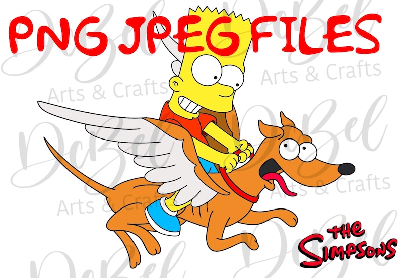 Bart Simpson Adventure PNG and JPEG Files Transparent & Blackout ...