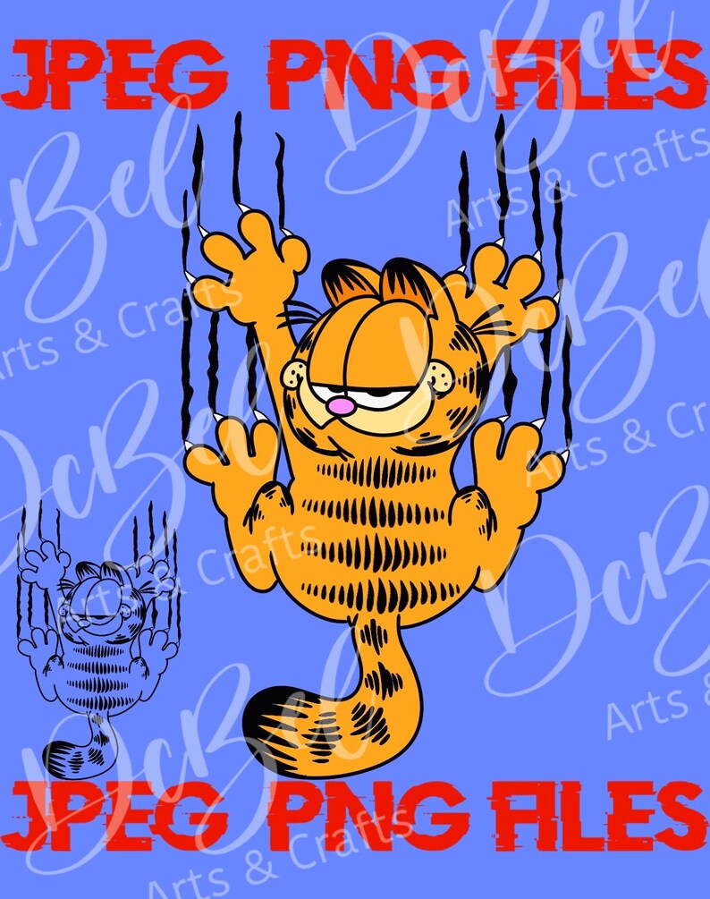 Cat Fan Cartoon Digital Art SVG for CRICUT and PNG and Jpeg Files - Etsy