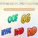 FREEBIE Neon Bubble Letter Starter Emotes : KICK, Twitch, Youtube ...