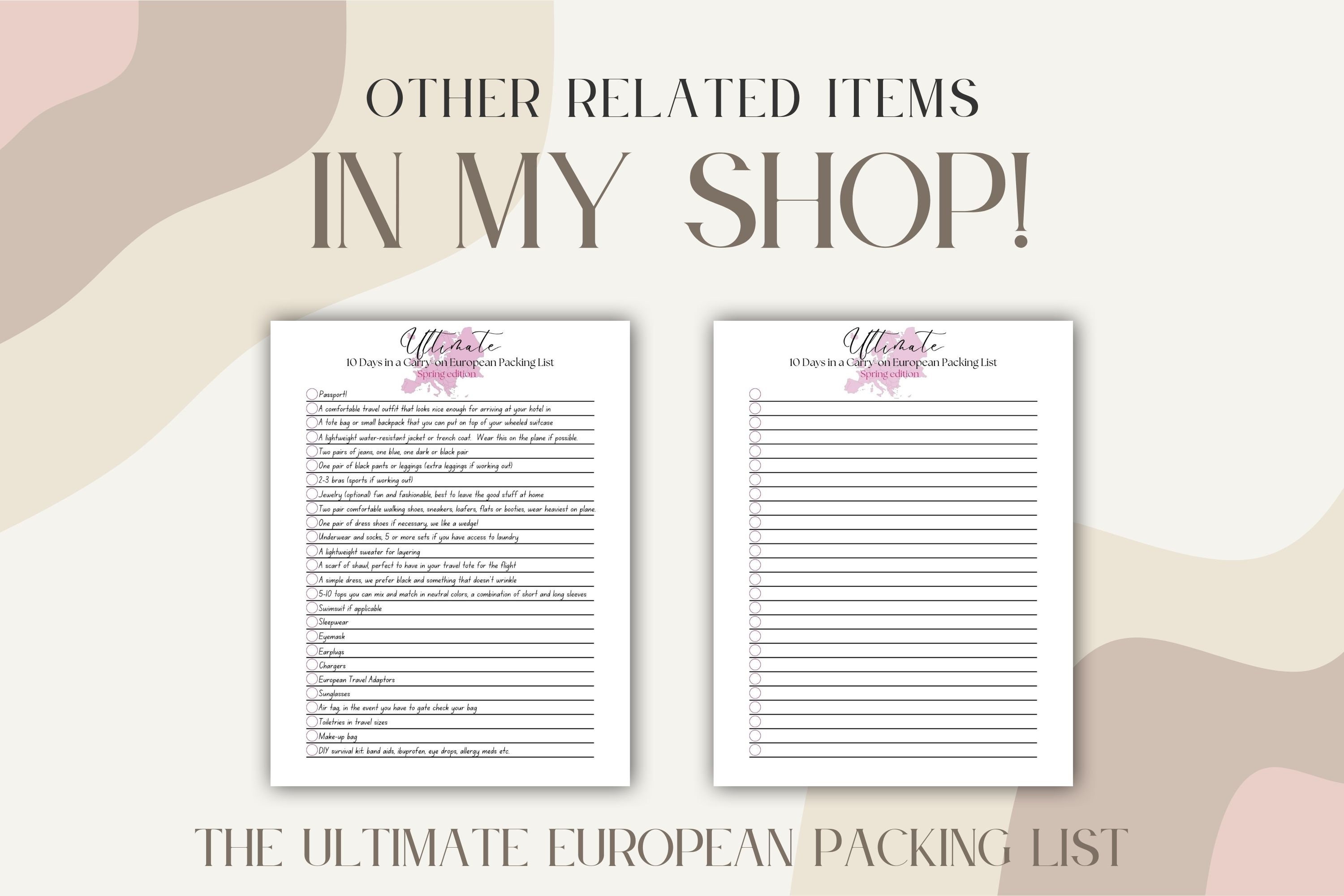 Printable London Travel Itinerary London Travel Planner Printable ...