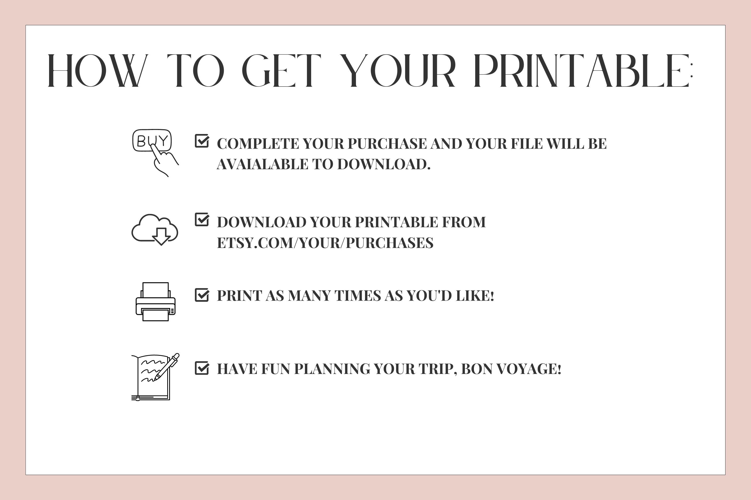 Printable London Travel Itinerary London Travel Planner Printable ...