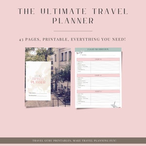Paris Travel Planner Printable Printable Travel Planner Printable ...