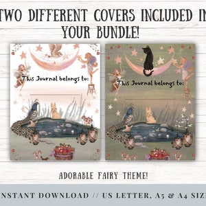 Fairy Themed Kids Creative Writing Journal Printable Children's Journal ...