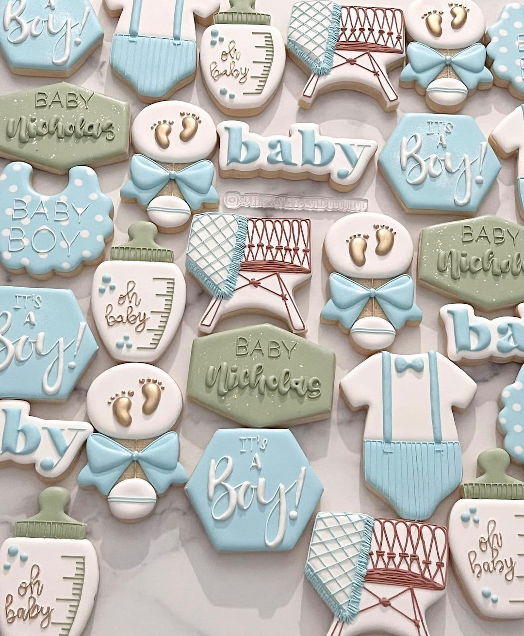Baby Shower Custom Cookies-any Theme - Etsy