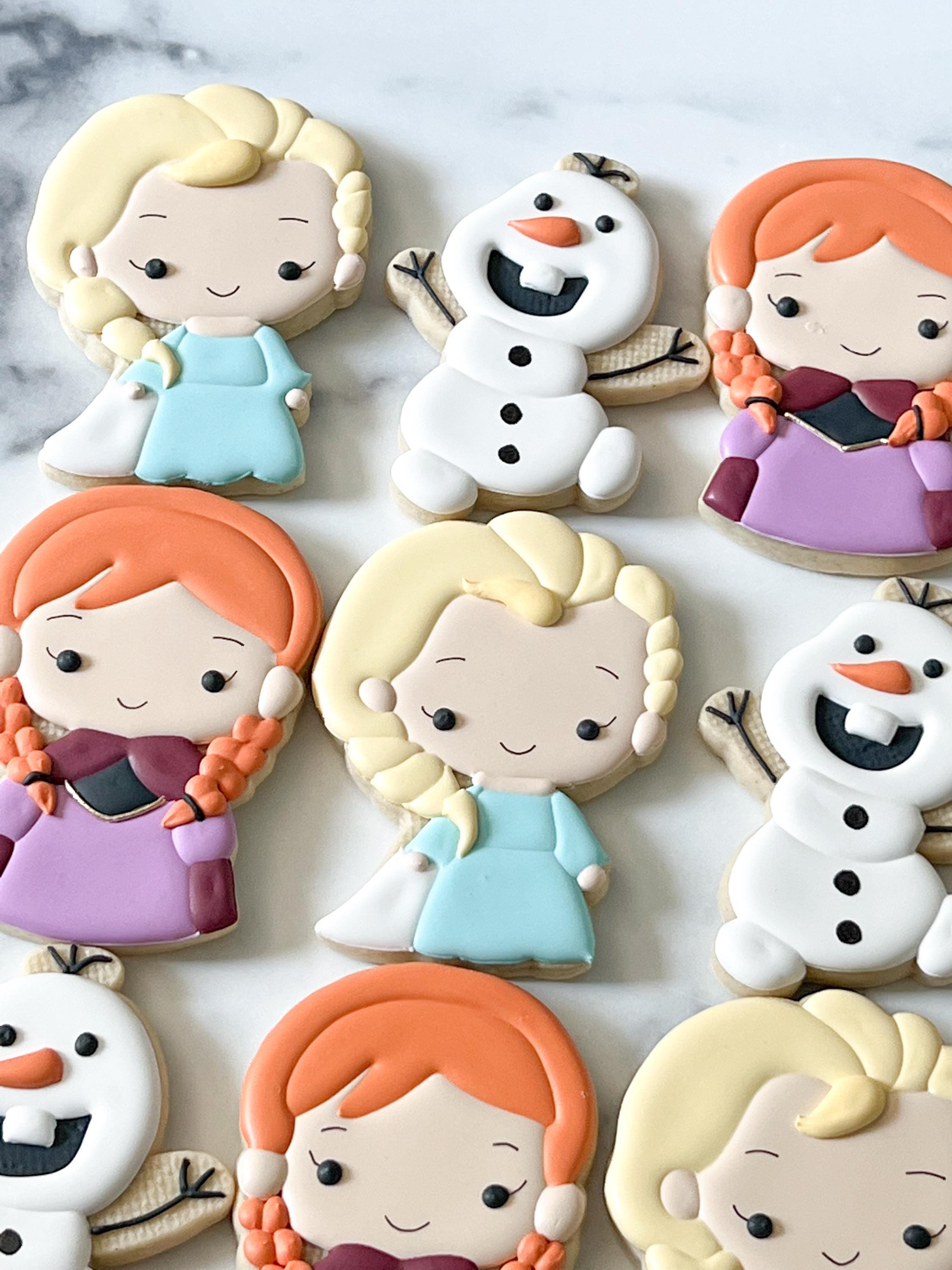 Frozen Character Cookies - Etsy
