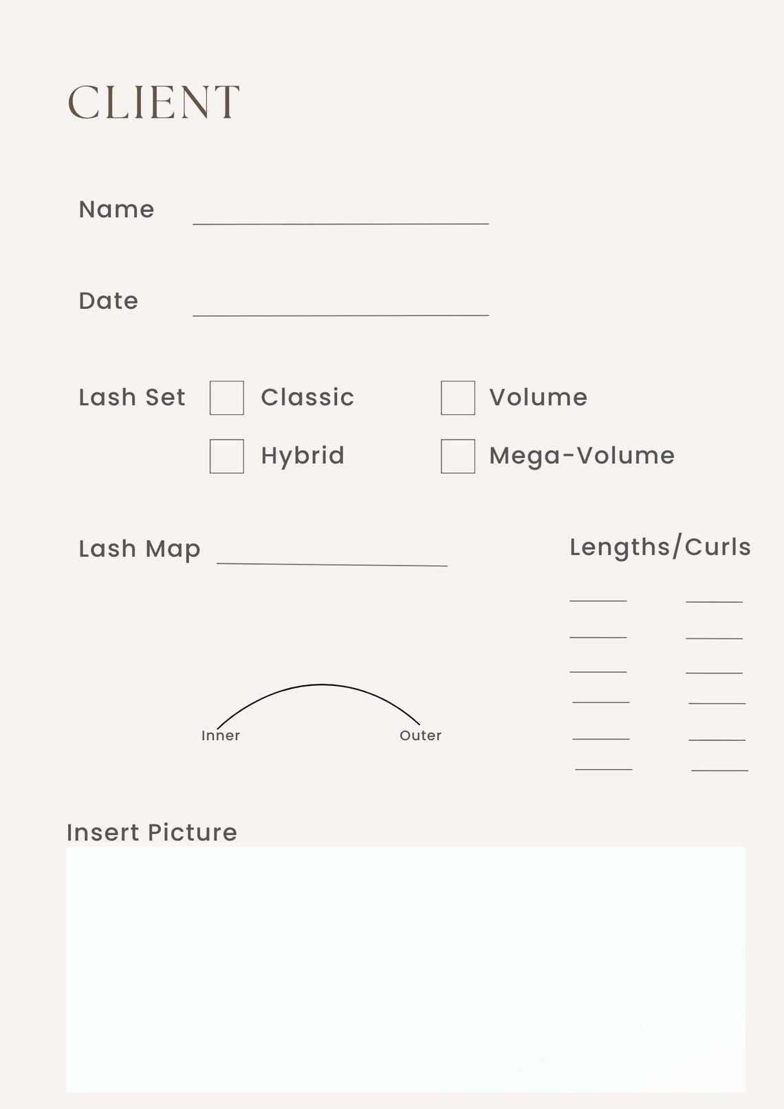 Eyelash Extension Client Record Book - Etsy