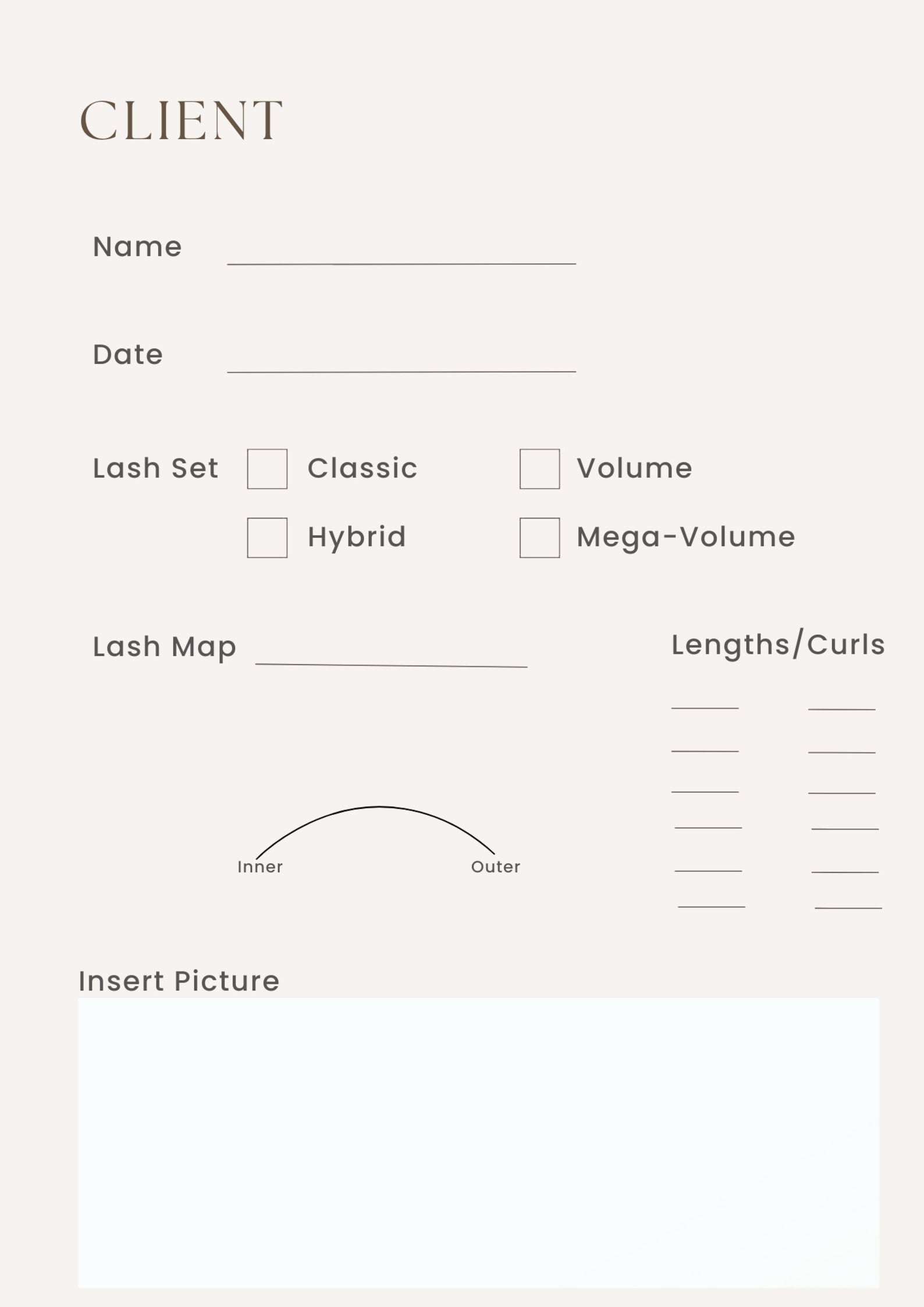 Eyelash Extension Client Record Book - Etsy