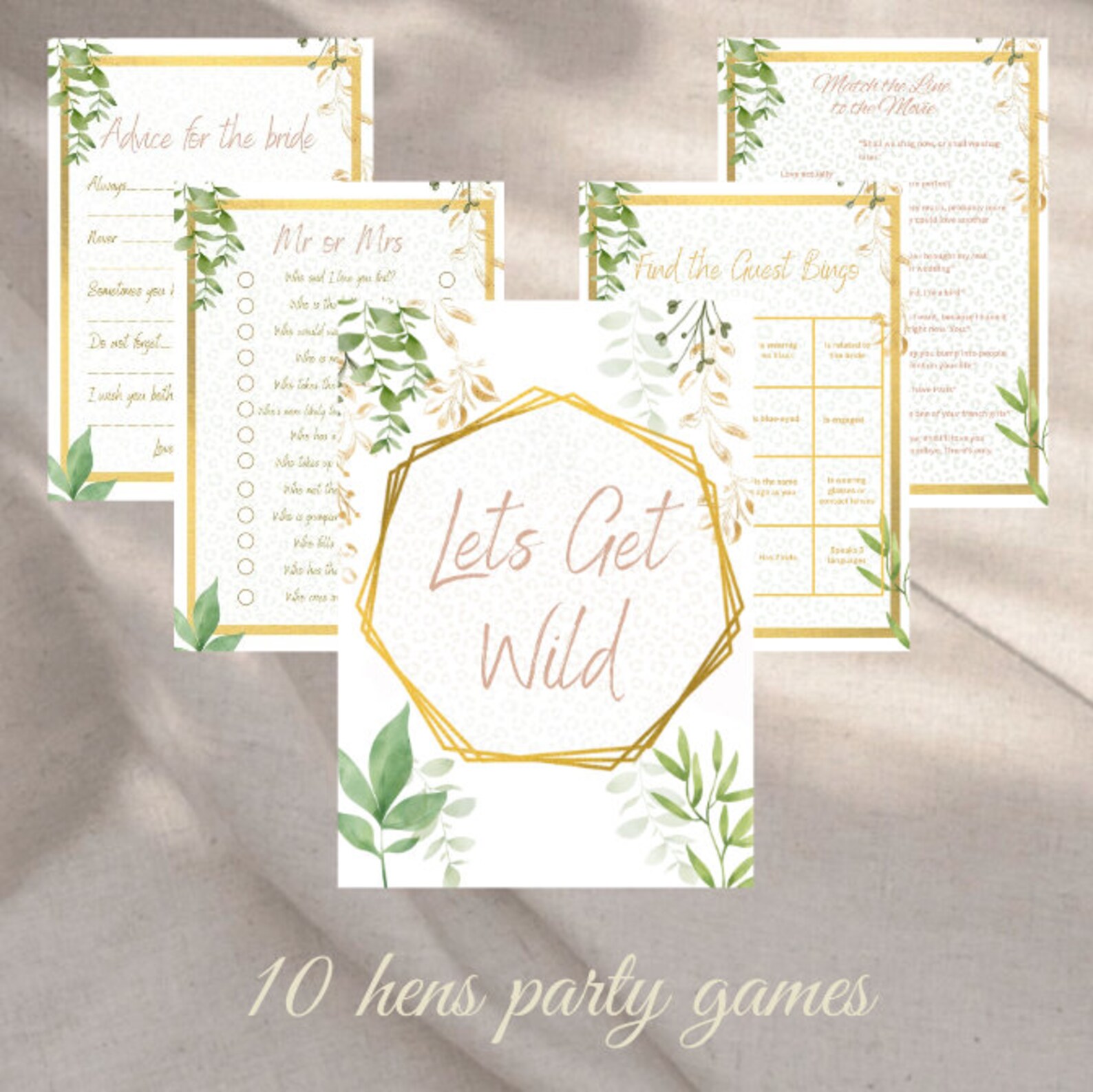 Bachelorette - Hens - Classy - Glamorous - Safari - Jungle - African ...