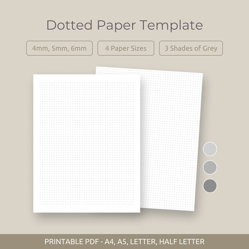 Dot Grid Printable - Etsy