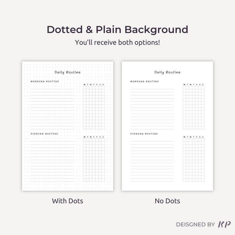 Daily Routine Tracker Printable Weekly Template, Habit Builder, Daily ...