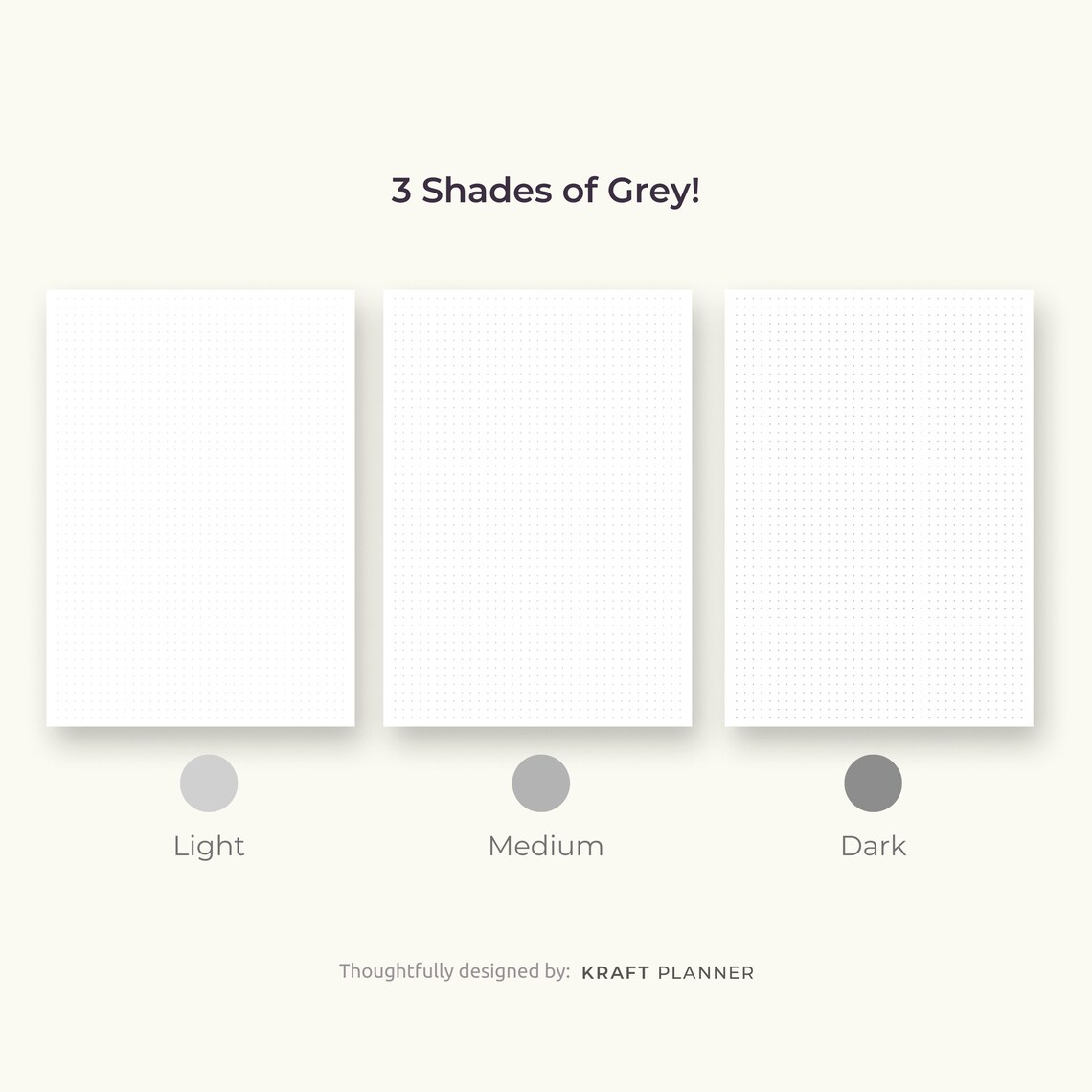 Printable Dot Grid Paper Bullet Journal Paper A4, A5, Letter, Half ...