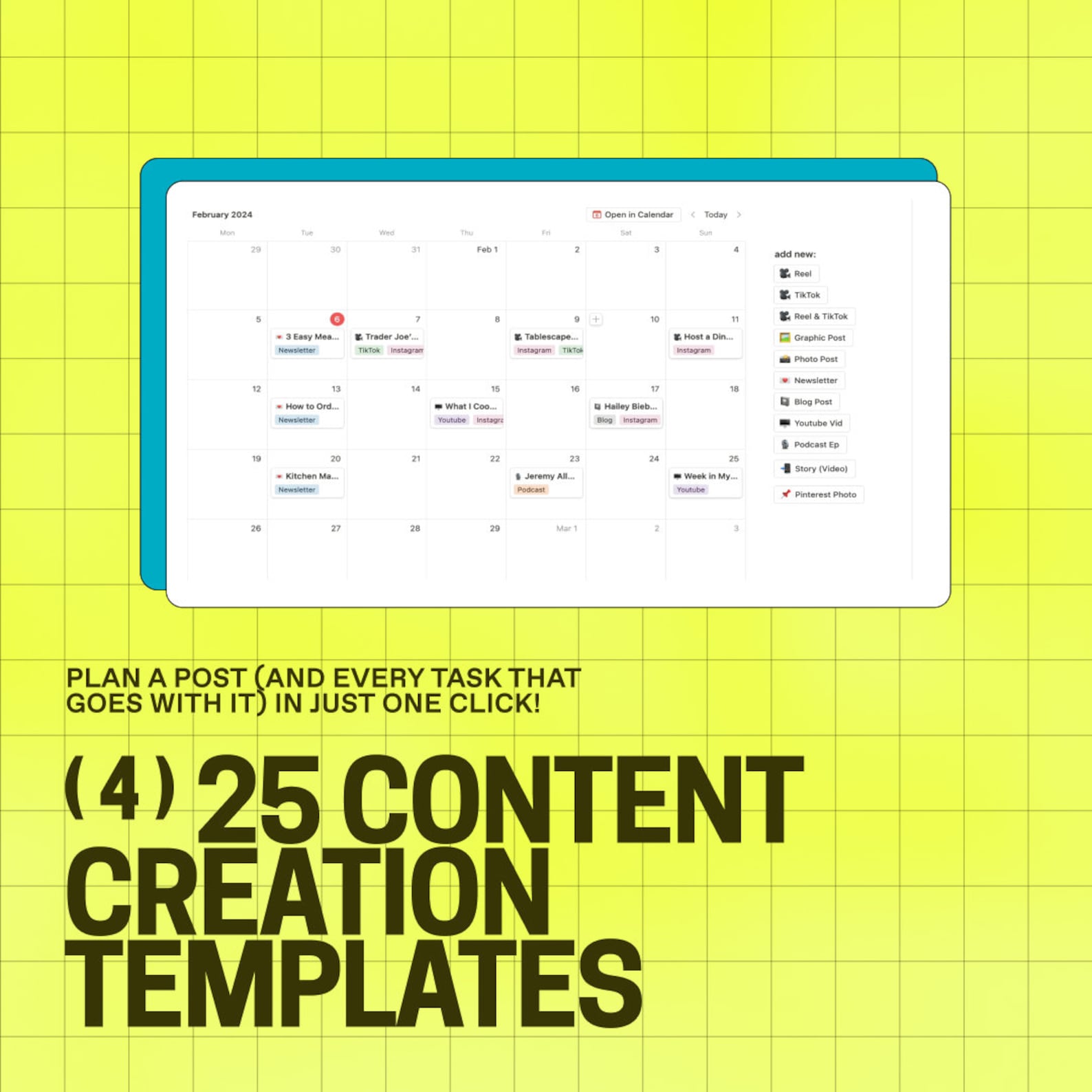 The Perfect Notion Content Calendar Template - Etsy