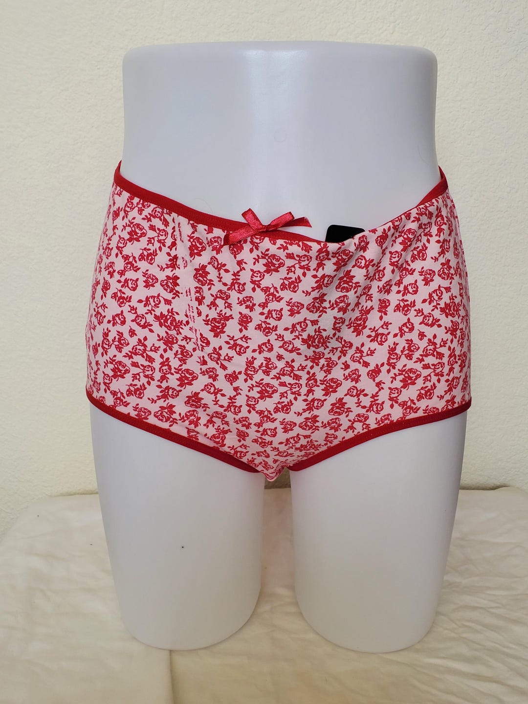 Vintage High-waisted Cotton Flower Print Briefs - 6 Pack - Large - Etsy