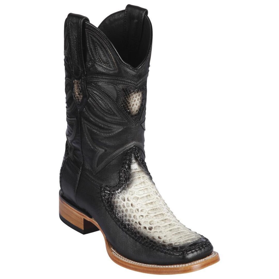 Los Altos Boots Mens 82f5749 Wide Square Toe Genuine Python - Etsy