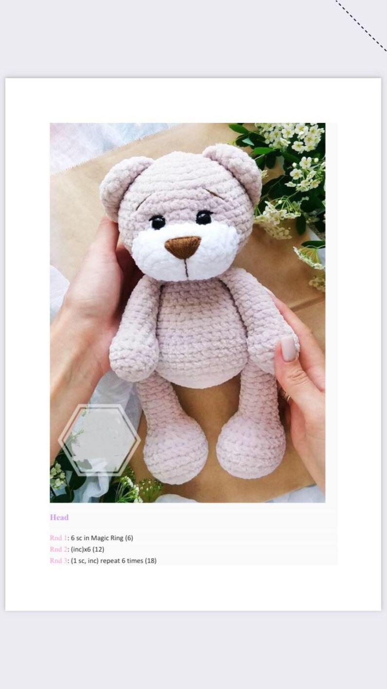 Amigurumi Bear Pattern - Etsy
