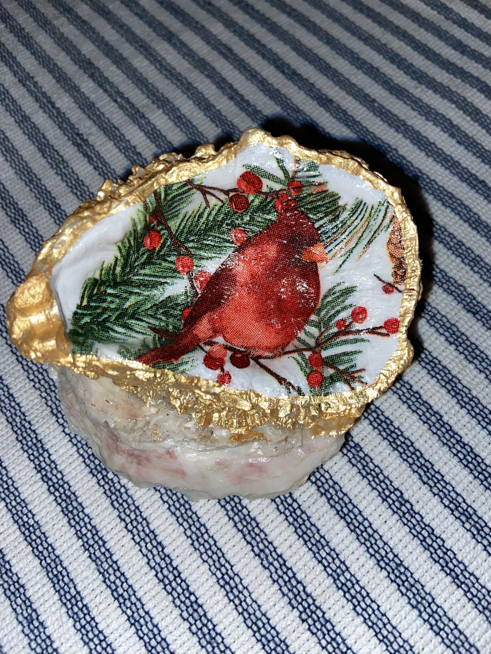 Cardinal Oyster Shell - Etsy