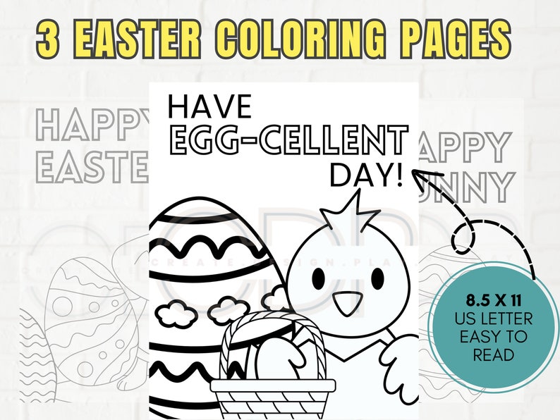 Easter Activity Bundle Printable | Easter Egg Bunny Activity Sheet ...