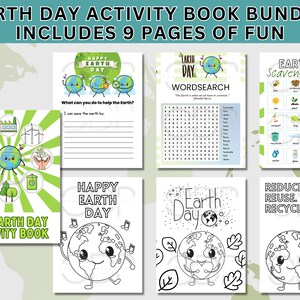 Earth Day Activity Bundle Printable | Kids Activity Sheets | Earth Day ...