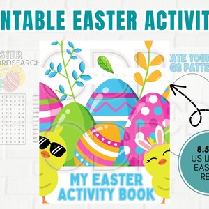 Easter Activity Bundle Printable | Easter Egg Bunny Activity Sheet ...