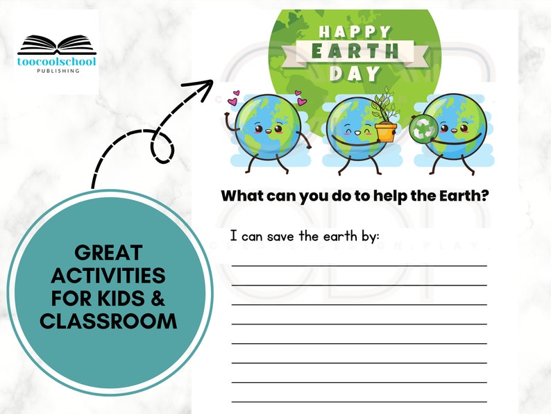 Earth Day Activity Bundle Printable | Kids Activity Sheets | Earth Day ...