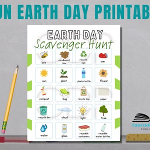 Earth Day Scavenger Hunt Printable | Earth Day Kids Activity Sheet ...