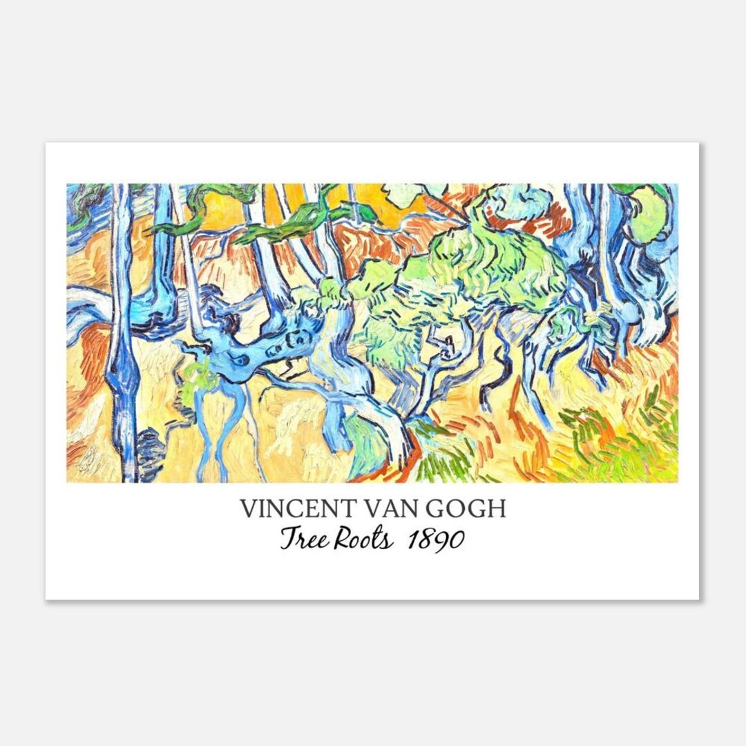 Vincent Van Gogh Tree Roots 1890 Premium Semi-glossy Paper Poster - Etsy