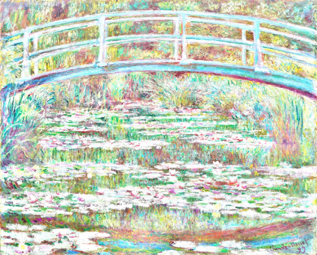 The Japanese Footbridge / Claude Monet reimagined - Etsy