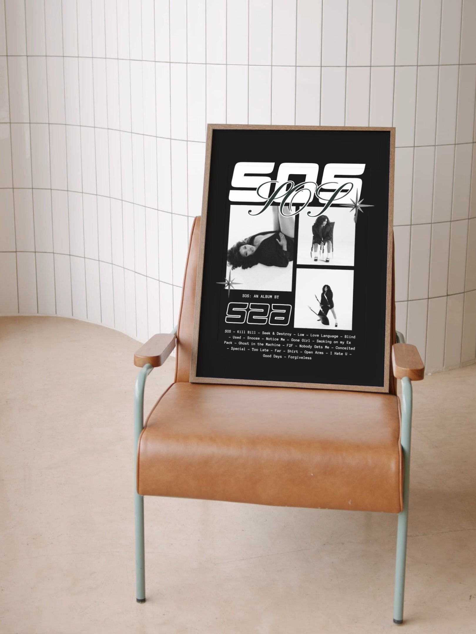 Sza SOS Poster Sza Poster Music Poster SOS Album Music Album Wall Art ...