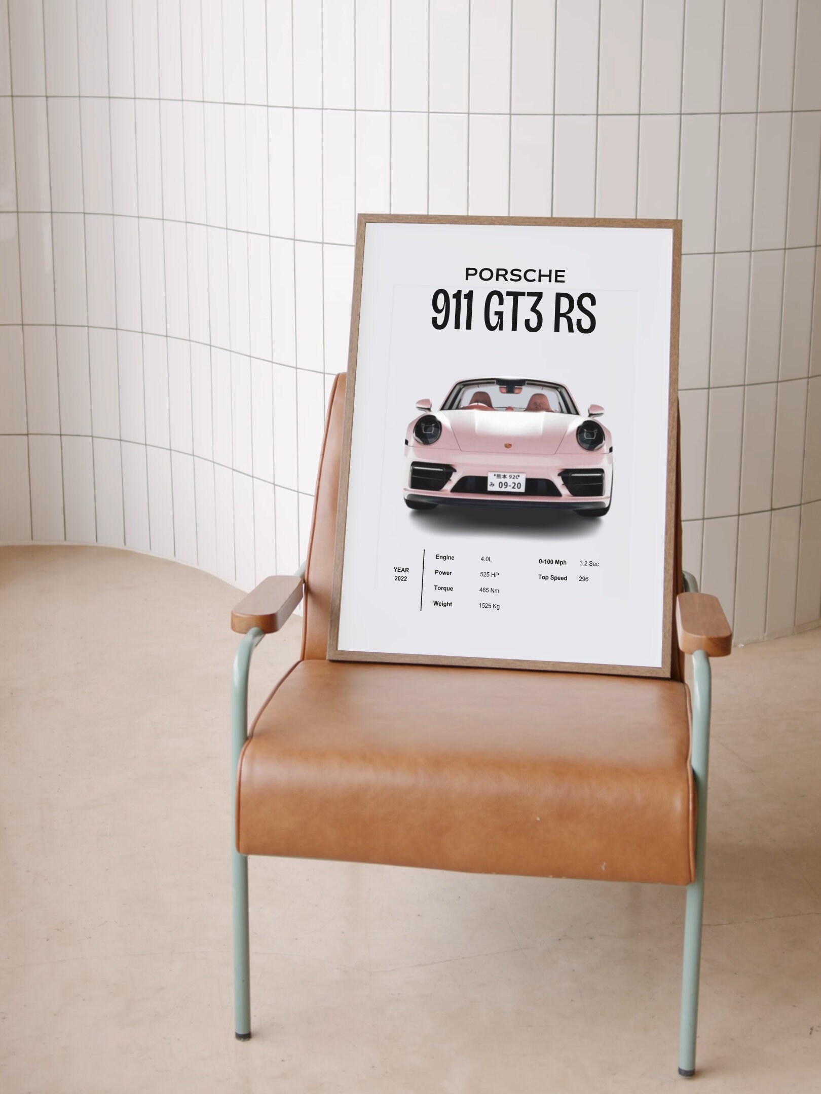 Pink Porsche Poster Car Poster Porsche Print Porsche 911 Pink - Etsy ...