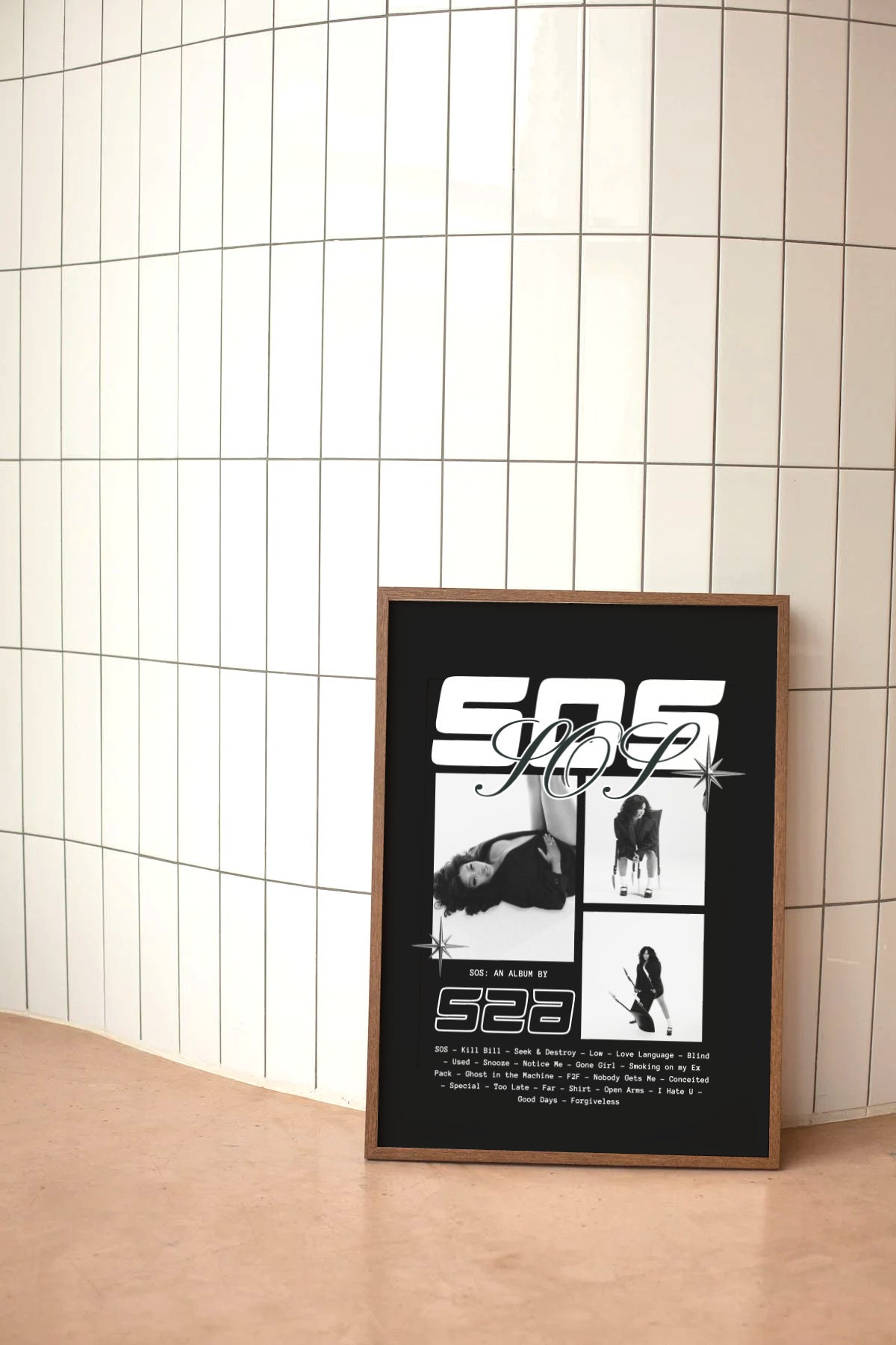 Sza SOS Poster Sza Poster Music Poster SOS Album Music Album Wall Art ...