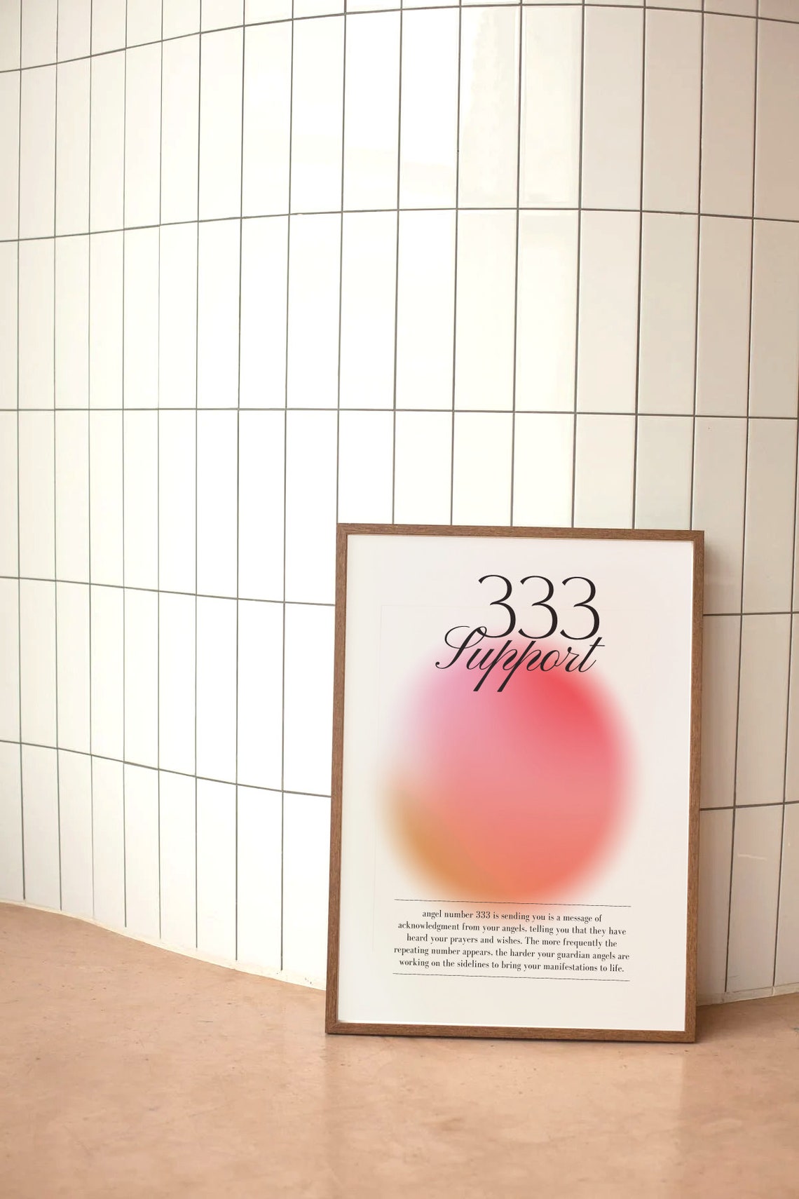 Angel Number Poster | 111 222 333 | Aura Poster Set of 3 | Trendy Wall ...