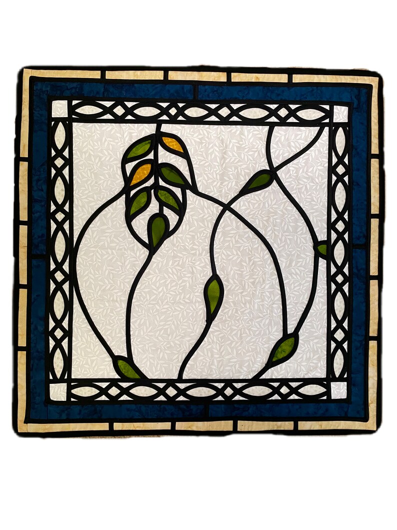 Stained Glass Window Quilted Wall Hanging Quilt Pattern Quilting Kit stained-glass-window-quilted-wall-hanging-quilt-pattern-quilting-kit