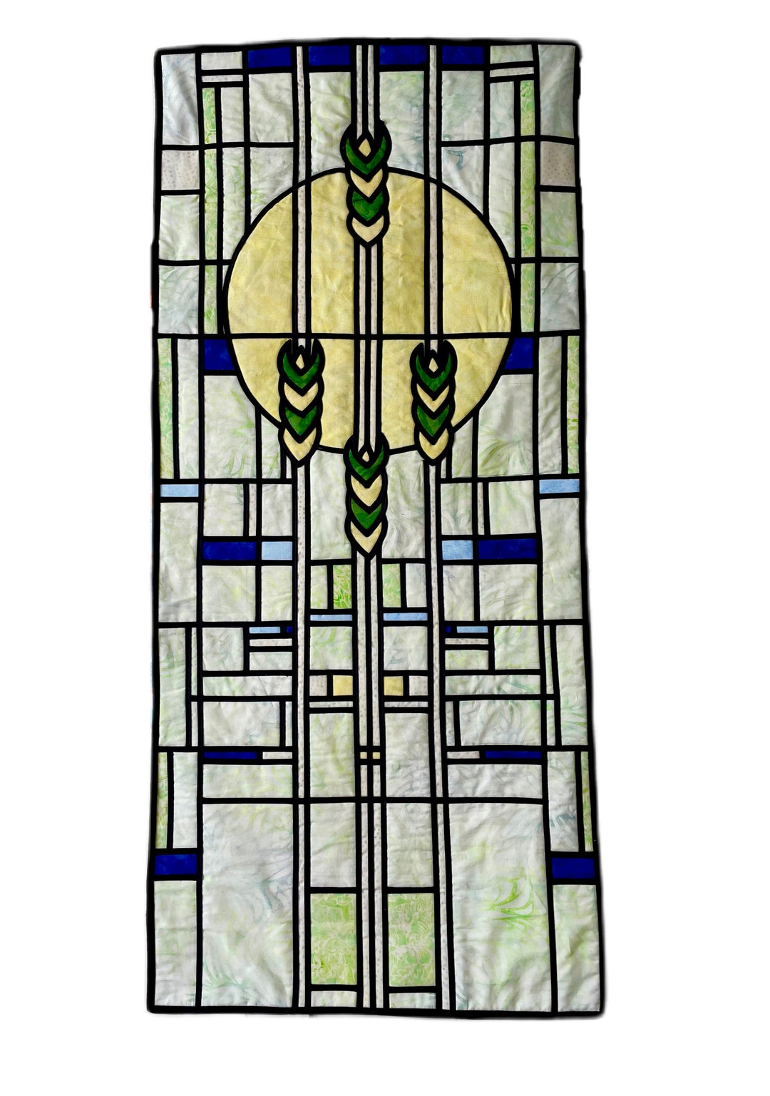 Stained Glass Wall Hanging, Stained Glass Quilt, Stained Glass Quilt ...