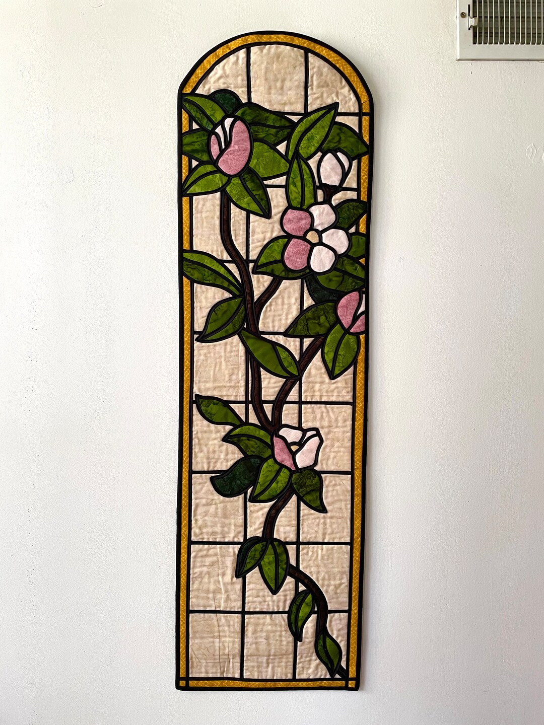 Appliqué Quilt Pattern, Stained Glass Window, Moses Lake WA - Etsy