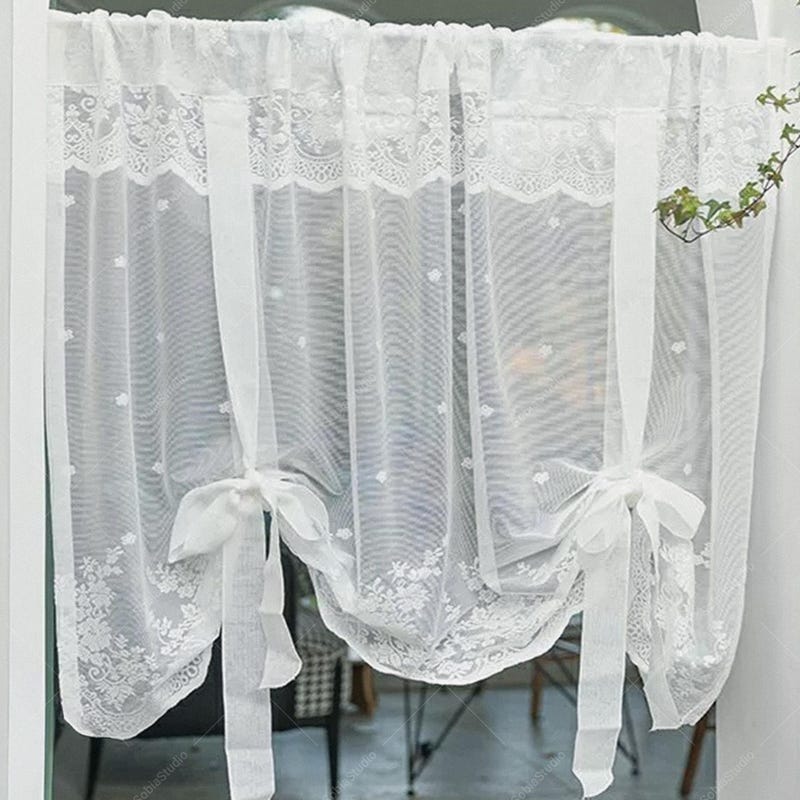Tie up Valance Lace - Etsy