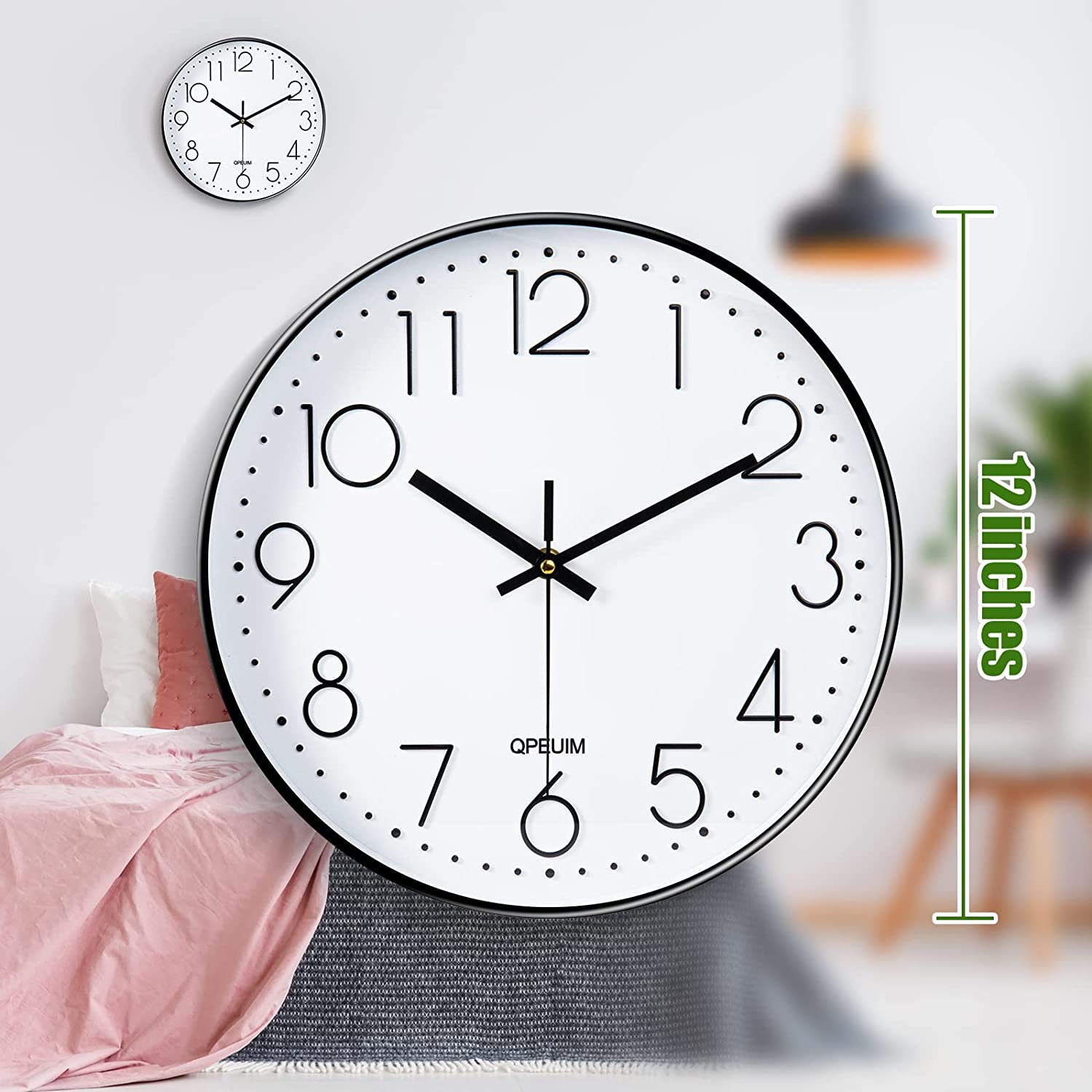 Wall Clock 12 Inch Wall Clocks Battery Operated Large Wall - Etsy