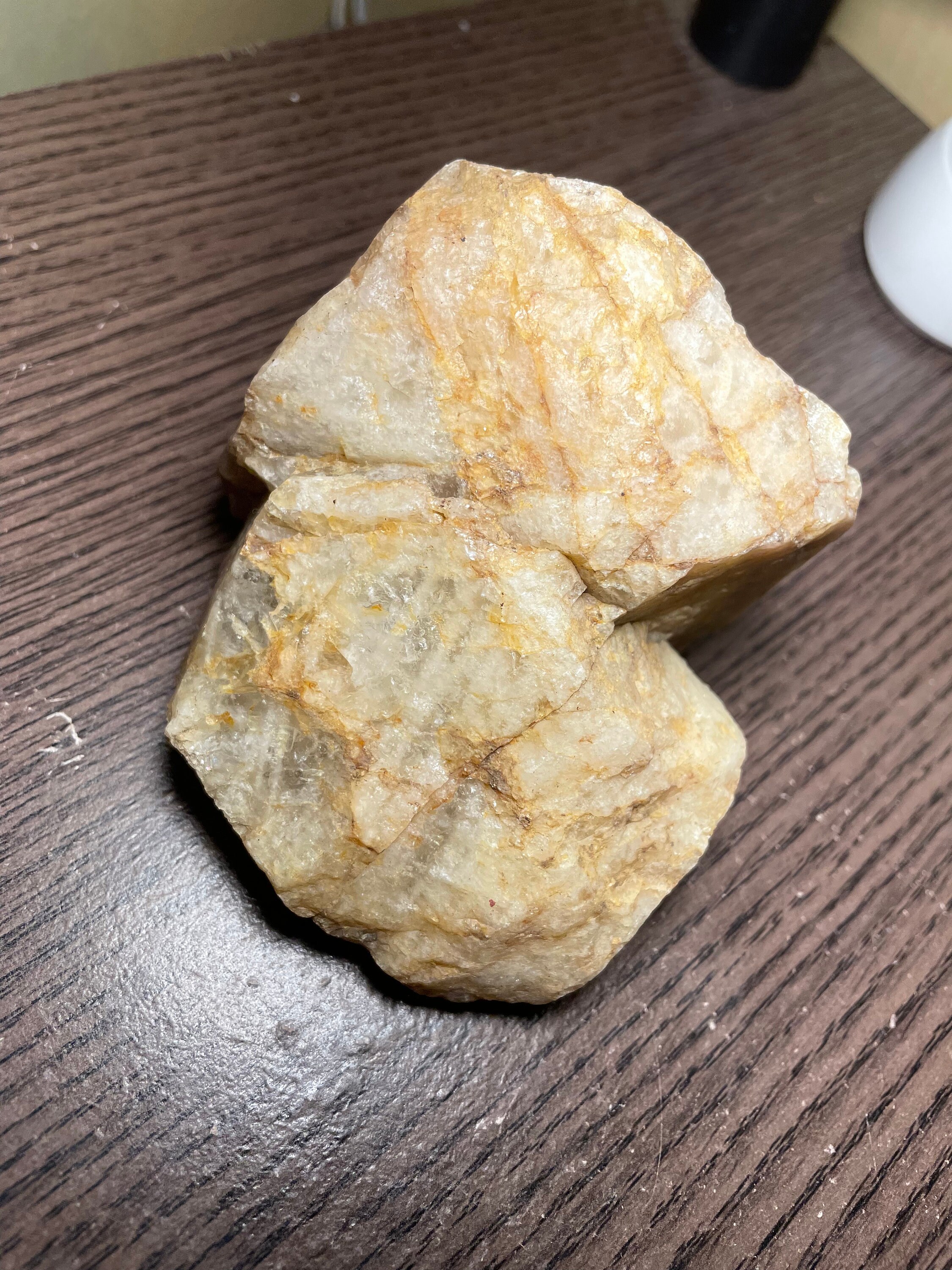 White Clear Yellow Milky Quartz Rock * 1lb 13oz Large Rough Milky ...