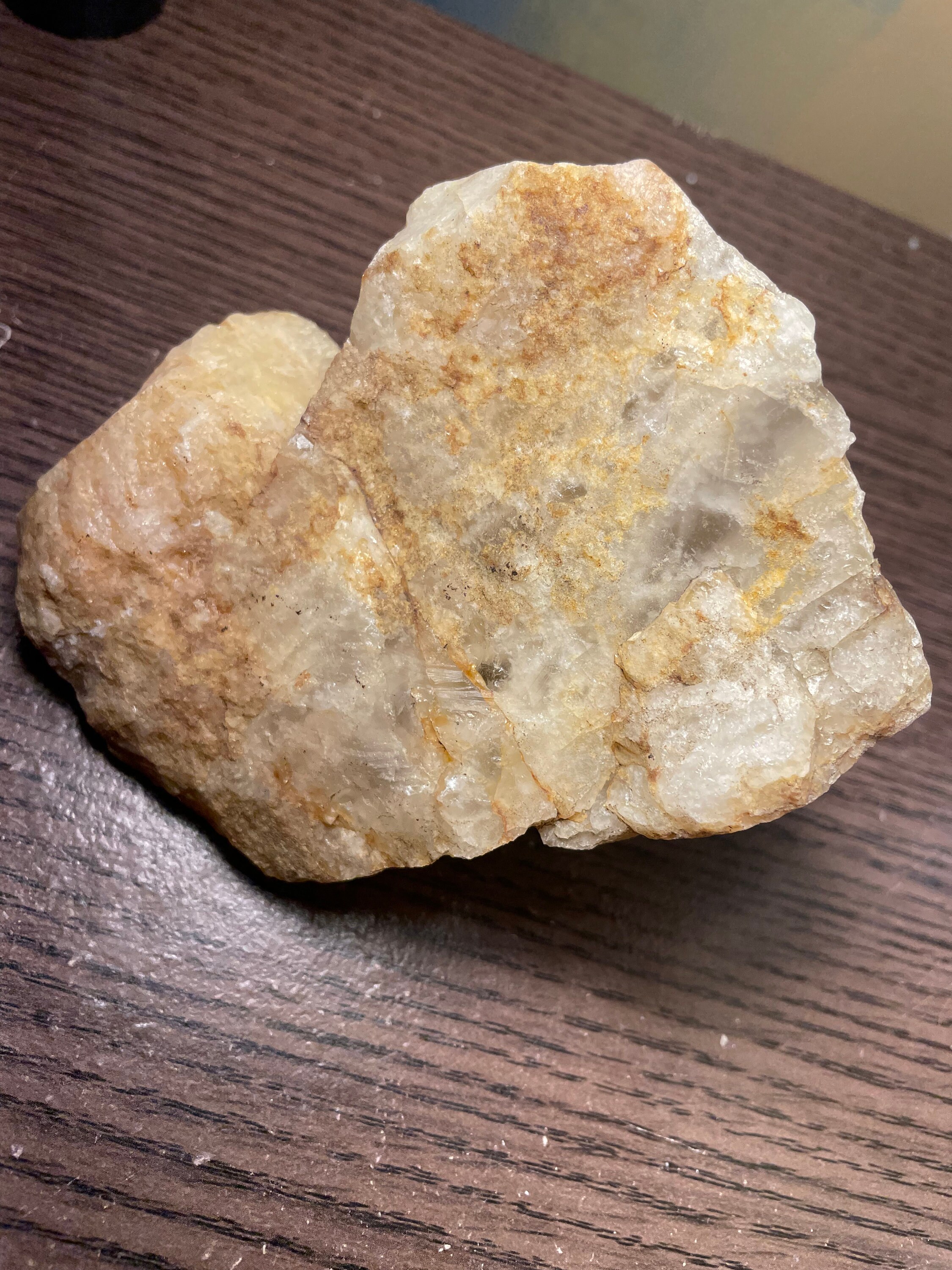 White Clear Yellow Milky Quartz Rock * 1lb 13oz Large Rough Milky ...